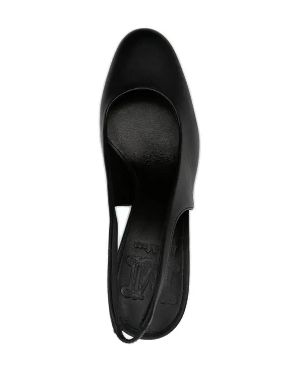 Max Mara 80mm Leather Slingback Pumps