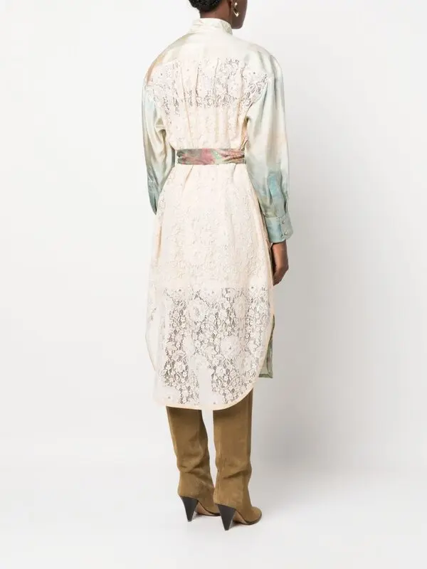 Zimmermann Luminosity Painterly-print Lace Dress