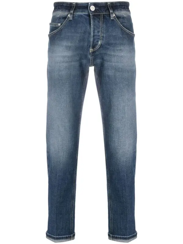 PT TORINO Mid-rise Slim-fit Jeans - Blue