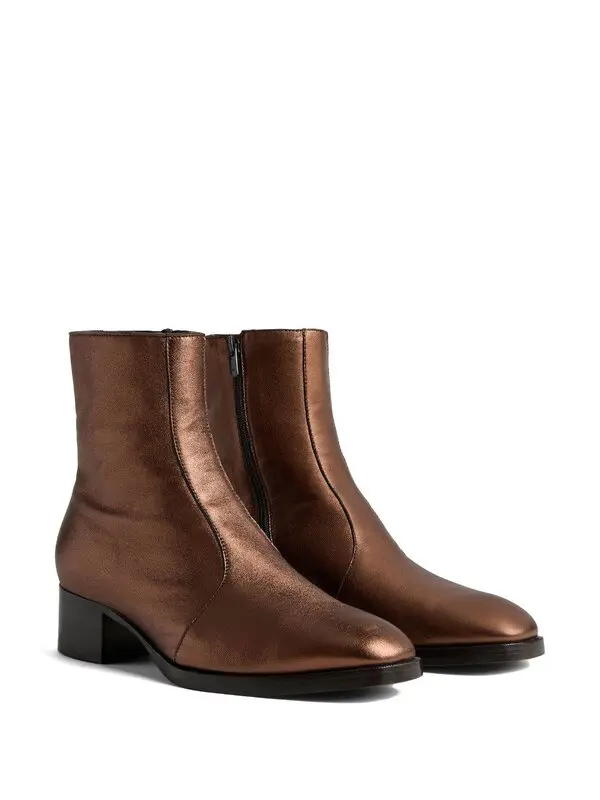 Dsquared2 Metallic-effect Leather Boots