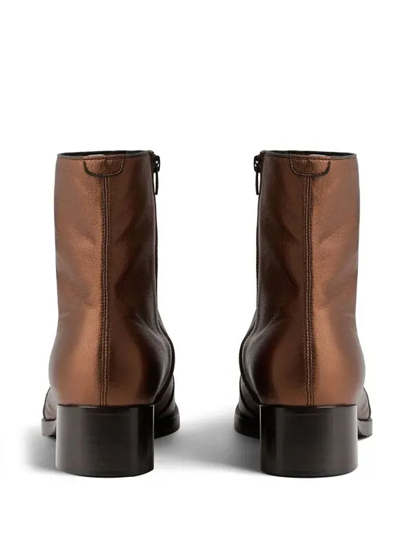 Dsquared2 Metallic-effect Leather Boots