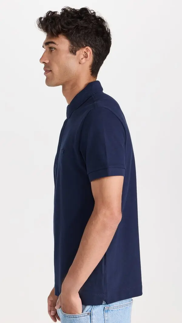 Lacoste Stretch Cotton Paris Polo - Navy Blue
