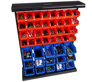 STALWART Wall Mount 47-bin Storage Rack Organiz Er