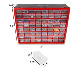 STALWART 64-drawer Storage Organizer