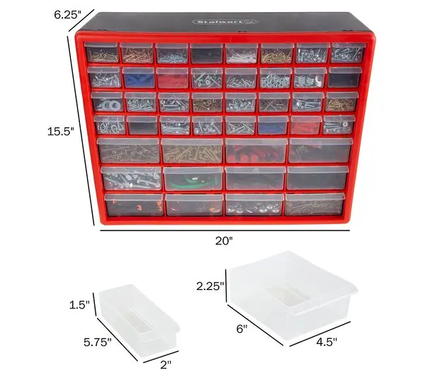 STALWART 44-drawer Storage Cabinet-plastic Orga Nizer