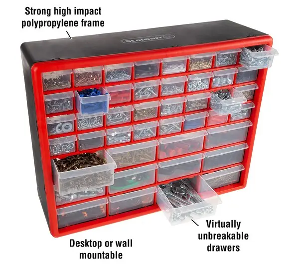 STALWART 44-drawer Storage Cabinet-plastic Orga Nizer