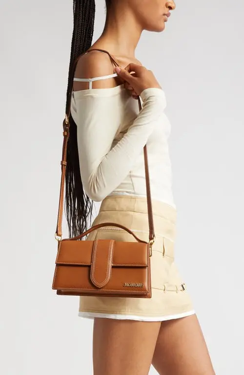 Jacquemus Le Grand Bambino Leather Shoulder Bag - Light Brown