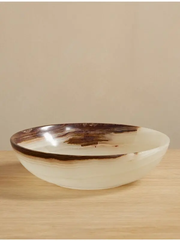 Jia Jia Onyx Bowl - White