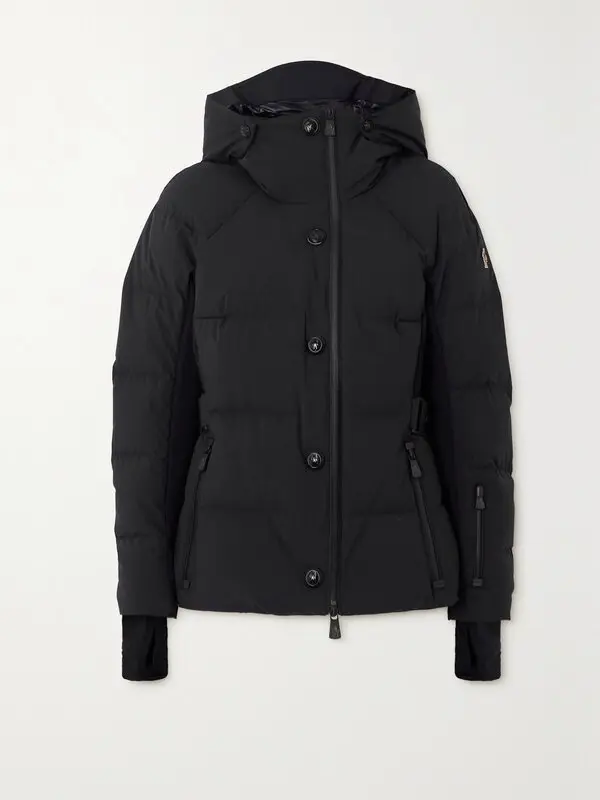 Moncler Guyane Hooded Down Jacket - Black
