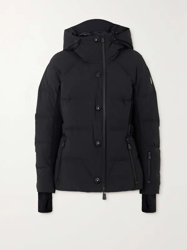 Moncler Guyane Hooded Down Jacket - Black