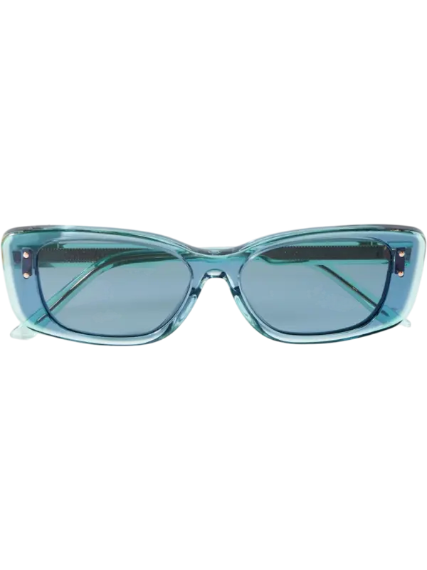 Dior Diorhighlight S2i Rectangle-frame Sunglasses - Blue
