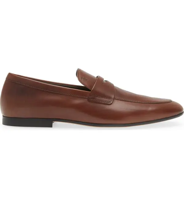 TOD'S Apron Toe Loafer - Teak