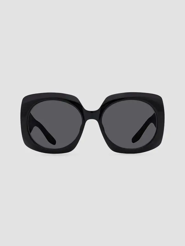 Barton Perreira X Sarah Hoover Delia 57mm Hexagonal Sunglasses - Noir