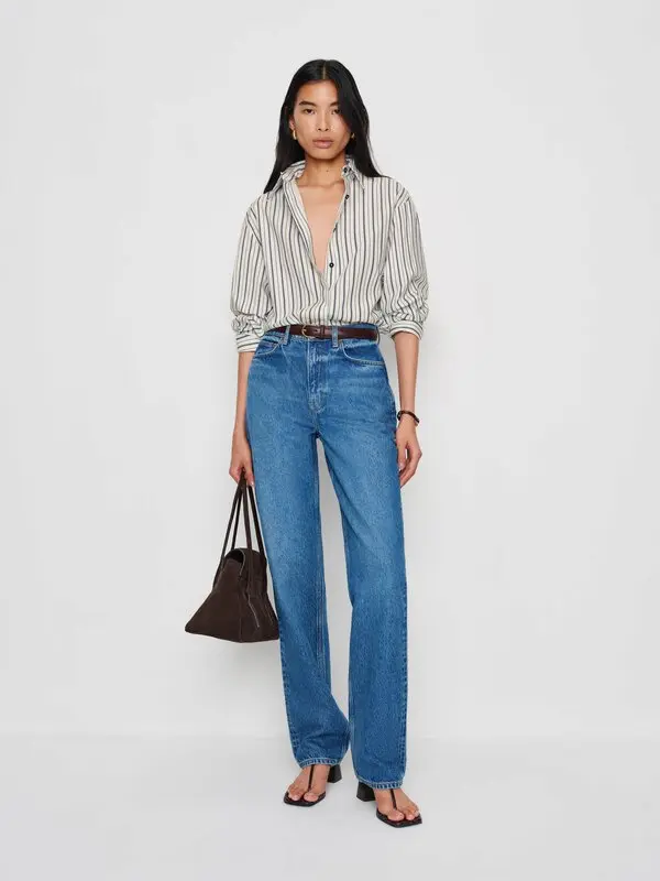 REFORMATION Oversized Shirt - Blue