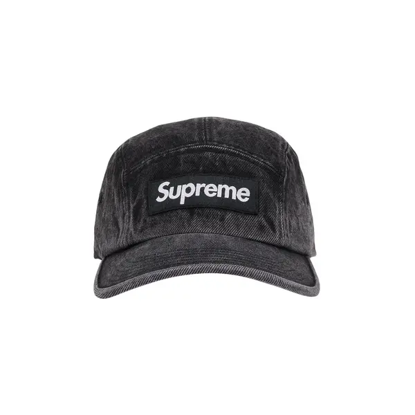 Supreme Denim Camp Cap - Black