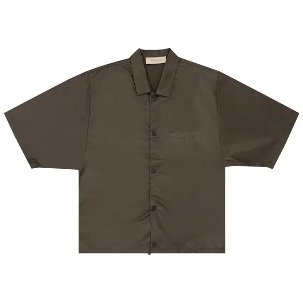 Fear Of God Short-sleeve Nylon Shirt 'off - Black