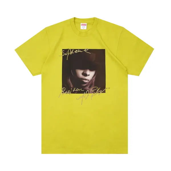 Supreme Mary J. Blige Graphic T-shirt - Yellow