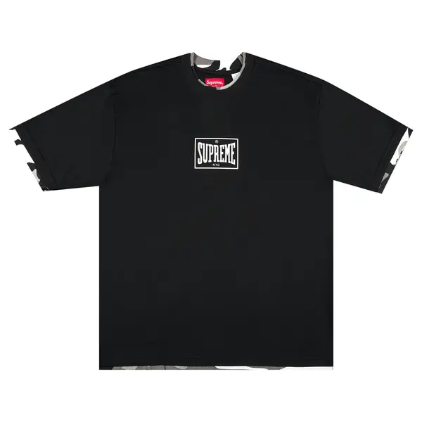 Supreme Layered Short-sleeve Top - Black