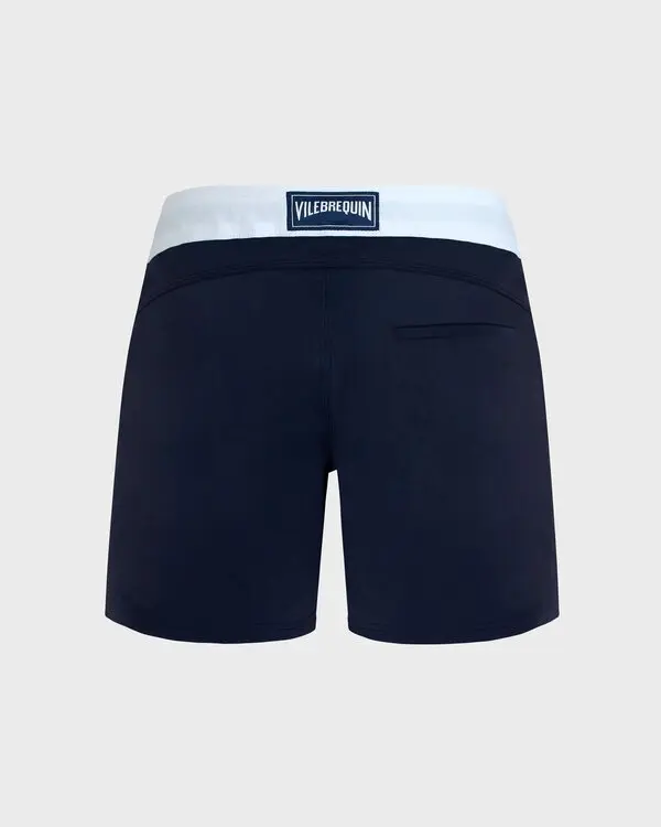 Vilebrequin Merle Stretch Swim Trunks With Flat Belt