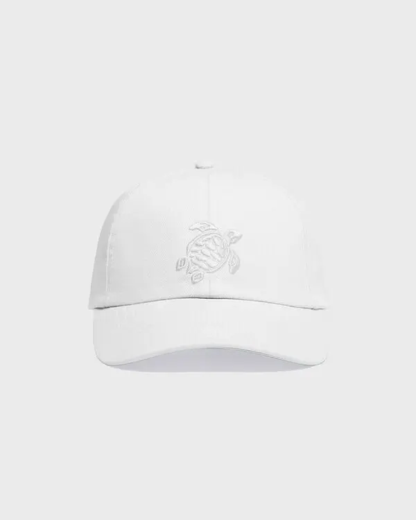 Vilebrequin Solid Cap With Turtle Embroidery - White
