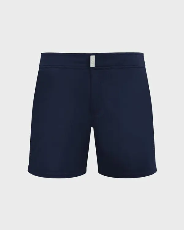 Vilebrequin Stretch Flat Belt Swim Shorts - Blue