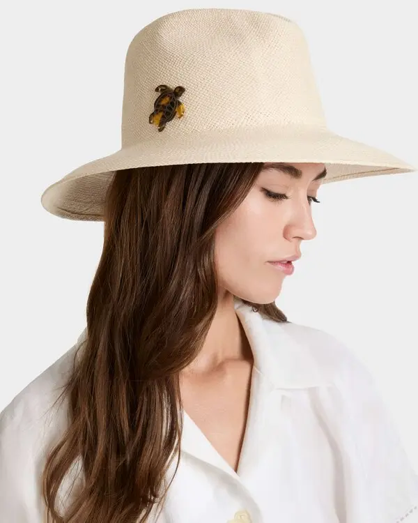 Vilebrequin Natural Straw Wide Brim Hat