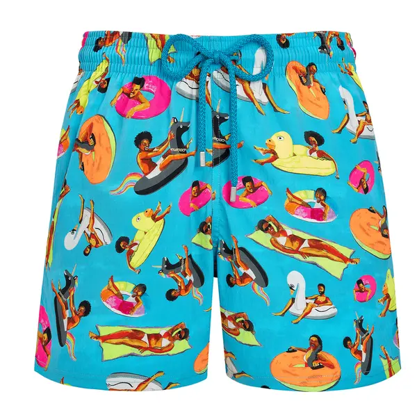Vilebrequin Stretch Short Swim Trunks X Derrick Adams Swimming Trunk Moorise