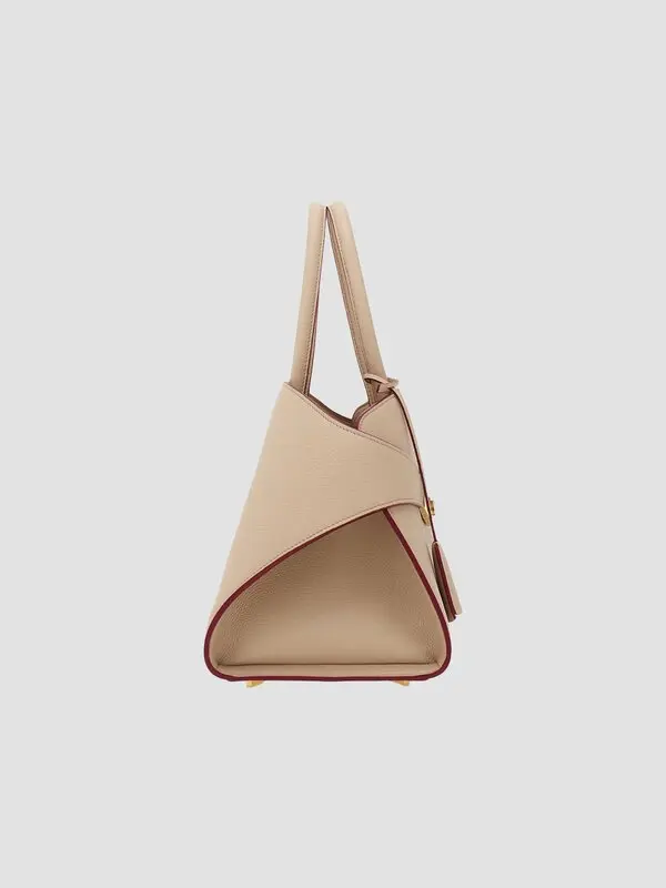FERRAGAMO Hug Top-handle Bag - Stone
