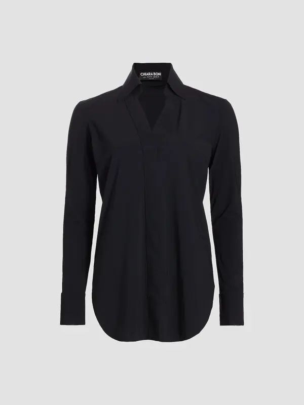 Chiara Boni La Petite Robe Atena Long-sleeve Blouse - Black