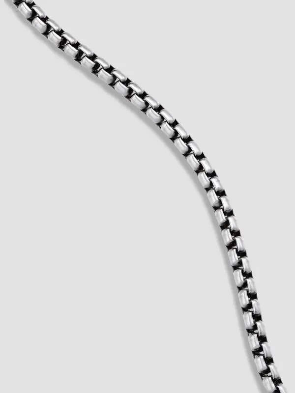David Yurman Box Chain Necklace In Sterling 2.7mm