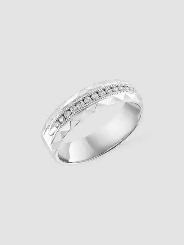 Saks Fifth Avenue Collection Collection 14k White Gold & 0.24 Tcw Diamond Ring - Silver