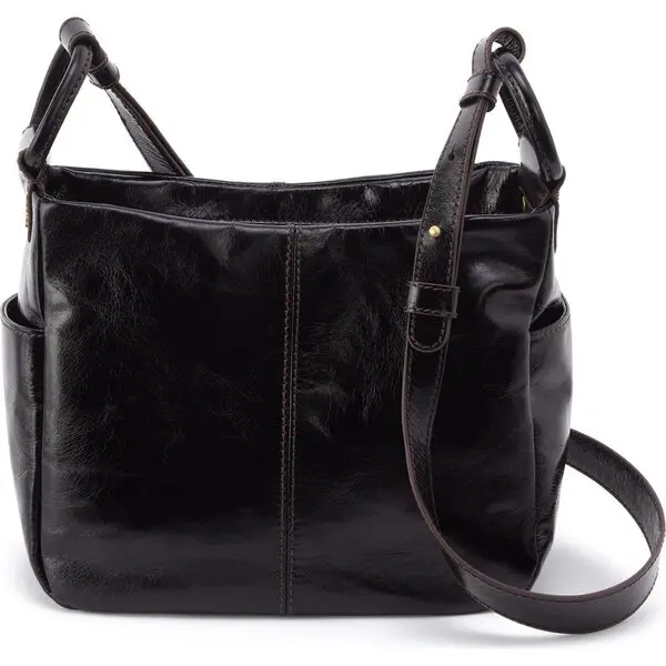 Hobo Sheila Leather Crossbody Bag - Black