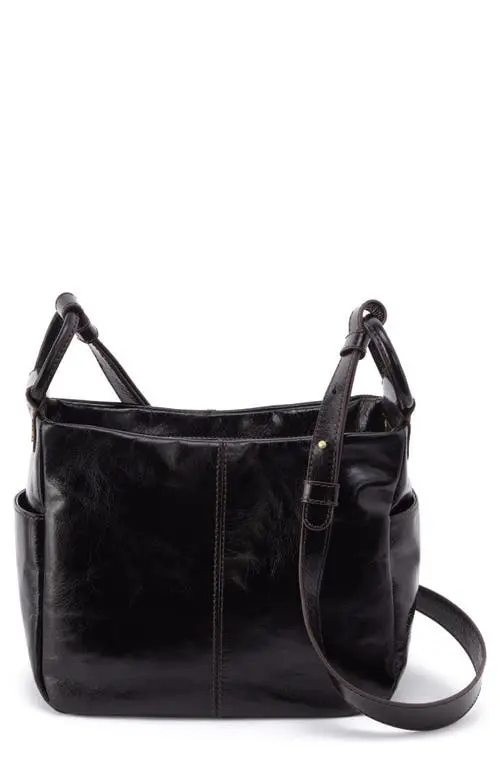 Hobo Sheila Leather Crossbody Bag - Black