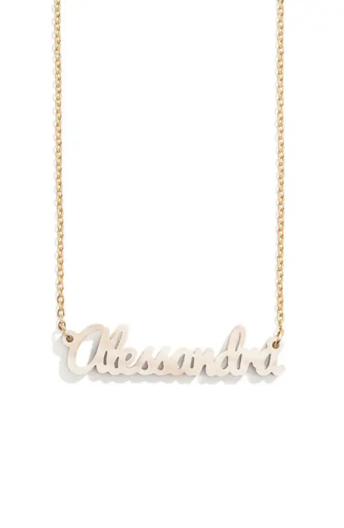 Baublebar Personalized Acrylic Pendant Necklace - Blonde