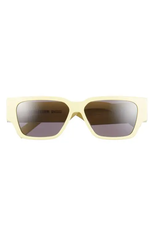 Dior Cd Diamond S5i 56mm Geometric Sunglasses - Shiny Yellow / Smoke