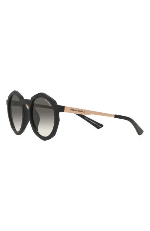 Armani Exchange 51mm Irregular Sunglasses