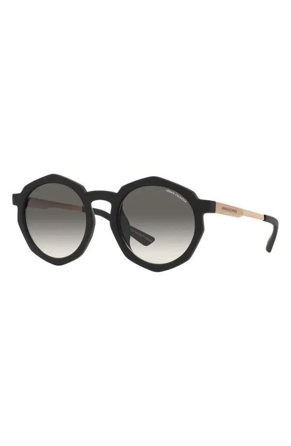 Armani Exchange 51mm Irregular Sunglasses
