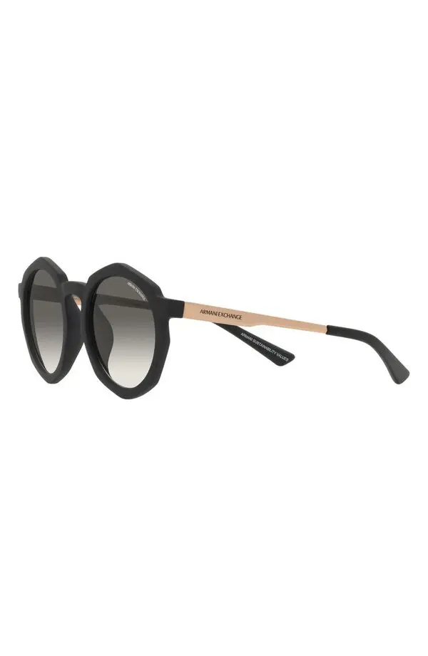 Armani Exchange 51mm Irregular Sunglasses