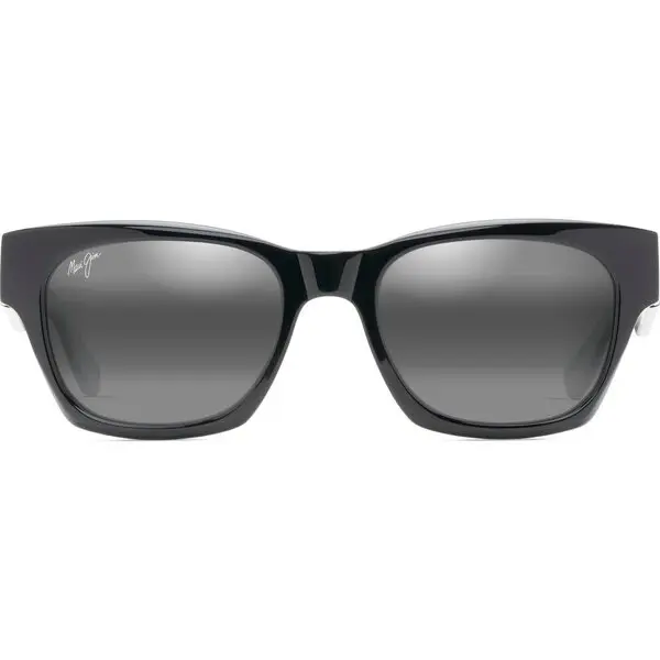Maui Jim Gradient Polarized Square Sunglasses - Black