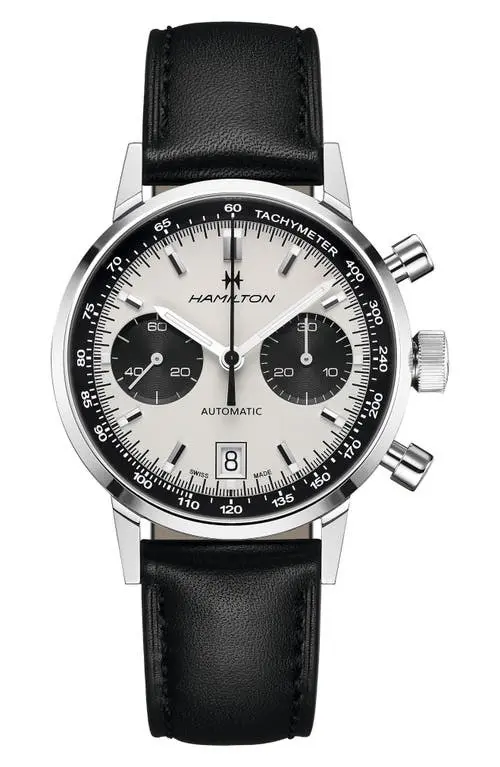 Hamilton American Classic Intra-matic Automatic Chronograph Strap Watch - White