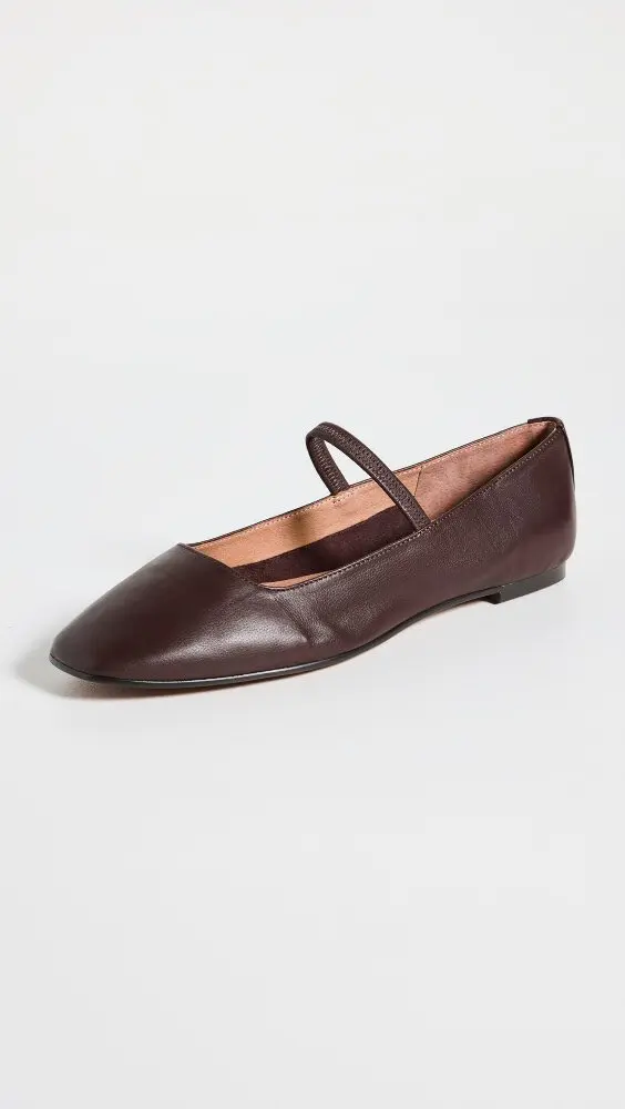Madewell The Greta Ballet Flats - Chocolate Raisin
