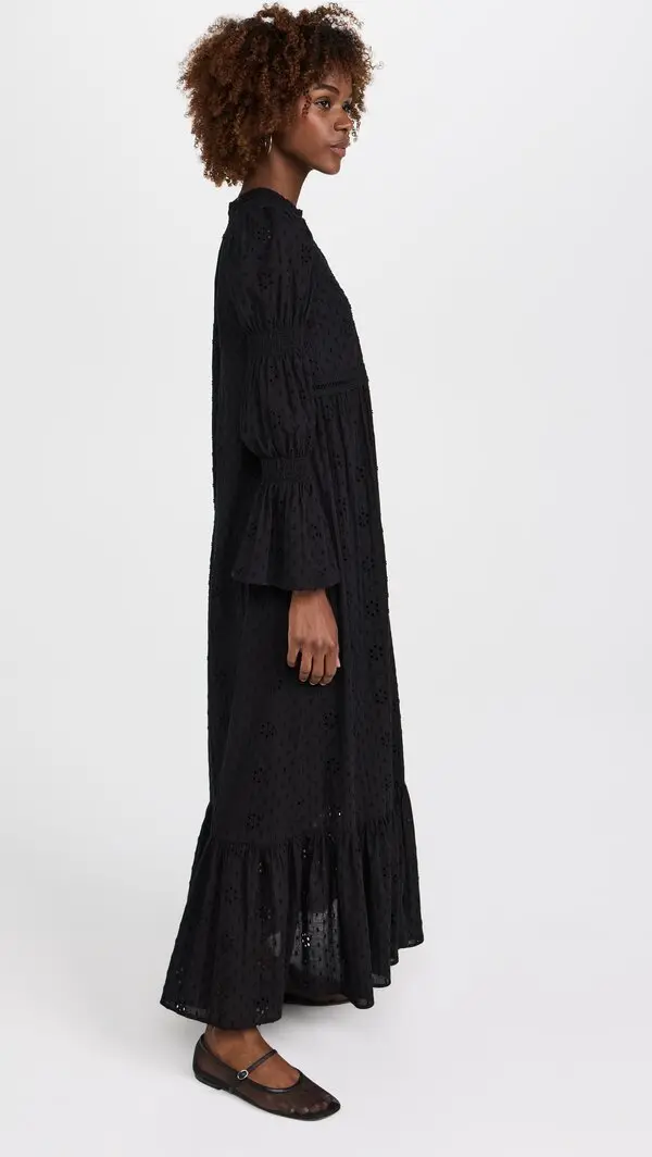 chinese dress ladies Valensole Swiss Dot Maxi Dress main image 0