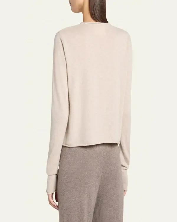 LISA YANG Ida Cashmere Crewneck Sweater - Black