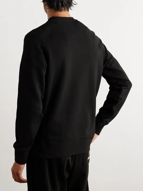 Moncler Logo-appliquéd Cotton-jersey Sweatshirt
