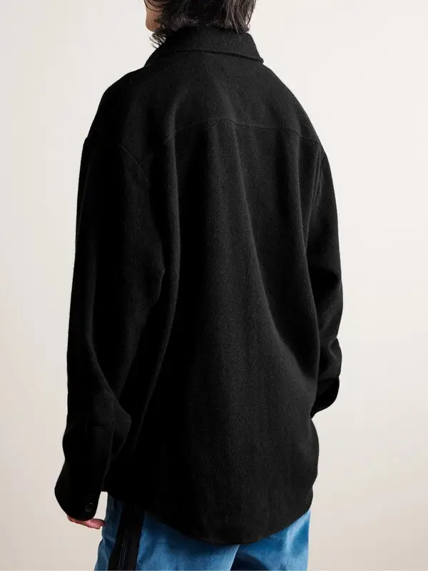 THE ELDER STATESMAN Cashmere Overshirt - Black