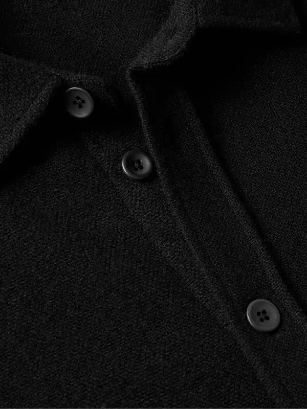 THE ELDER STATESMAN Cashmere Overshirt - Black