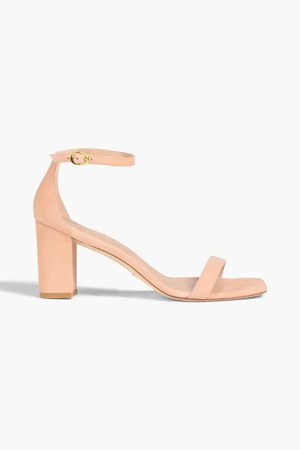 STUART WEITZMAN Suede Sandals - Blush