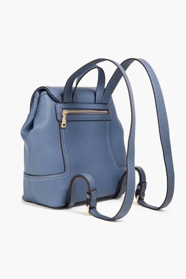 Moschino Faux Leather Backpack In Storm Blue - 55% Off  display picture 1
