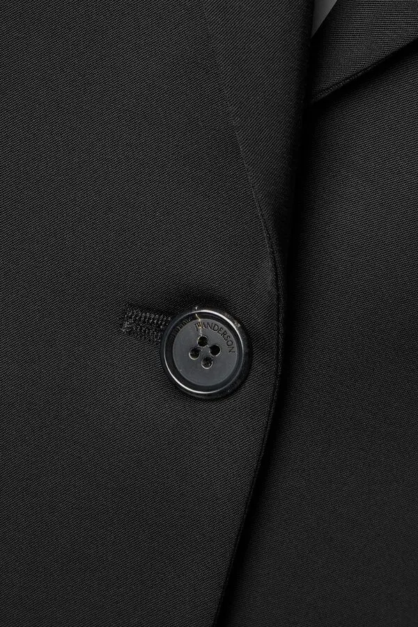 JW Anderson Chain-embellished Satin Twill Blazer