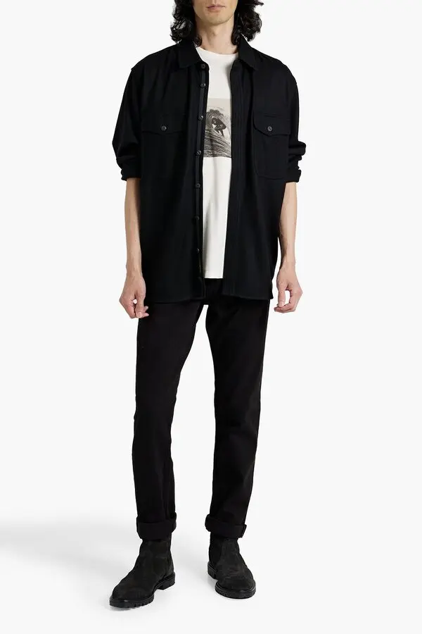 Rag & Bone Jack Brushed Wooljersey Shirt
